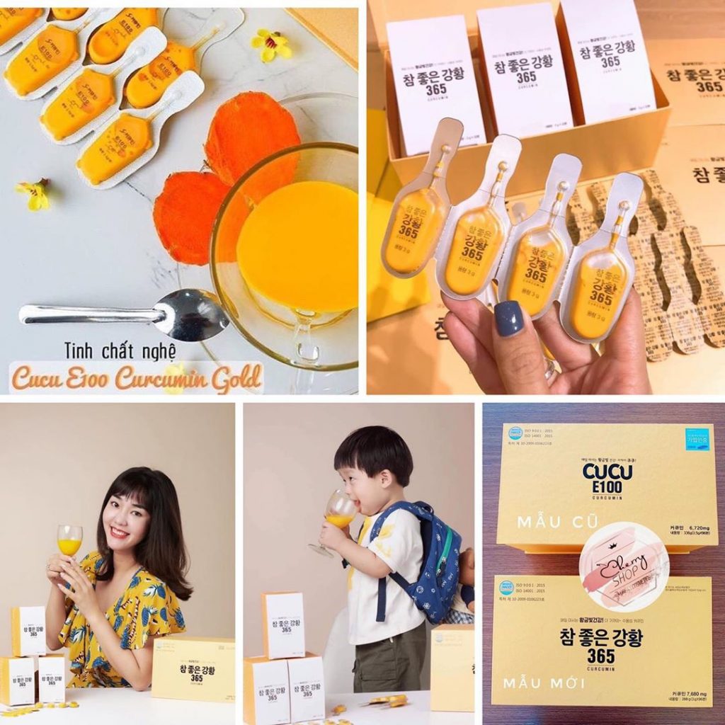 Tinh nghệ Nano Curcumin GOLD Hàn Quốc Cucu E100 - XACHTAYNHAT.NET