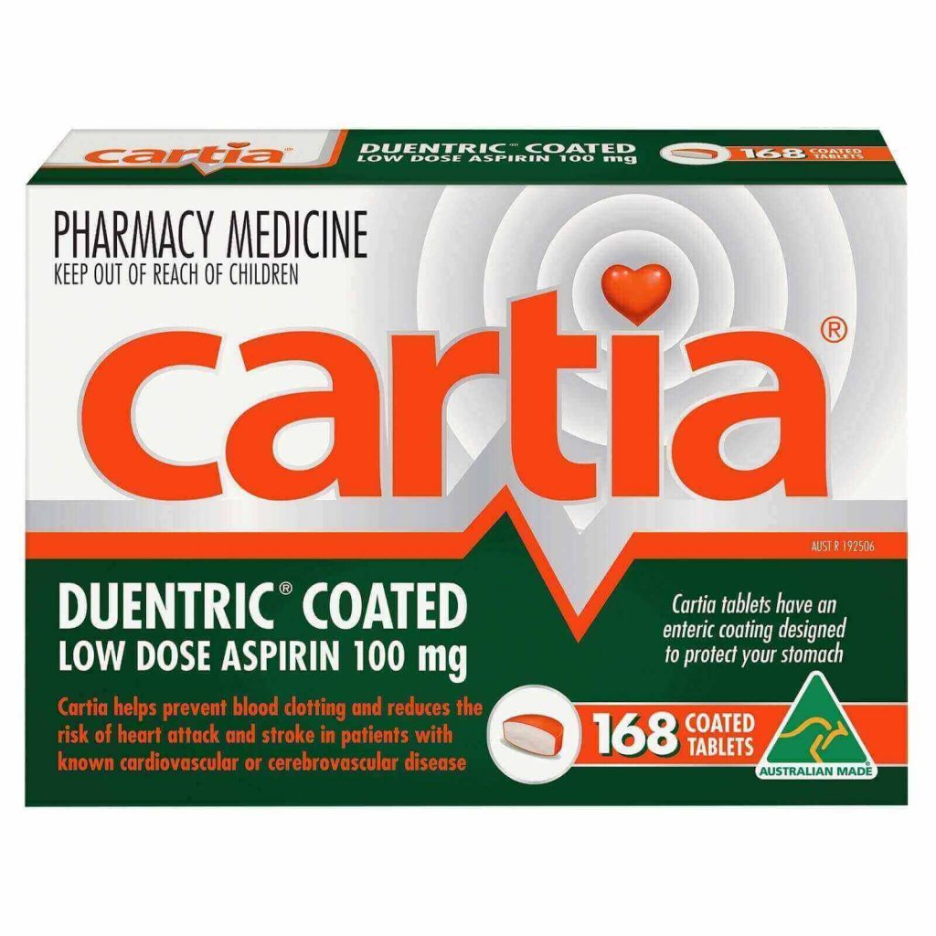 Viên Uống Hỗ Trợ Đột Quỵ Cartia Của Úc 168 Viên - XACHTAYNHAT.NET