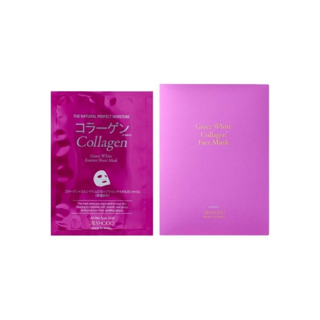 Mặt nạ Aishodo Collagen Grace White Essence Mask hộp 20 miếng ...