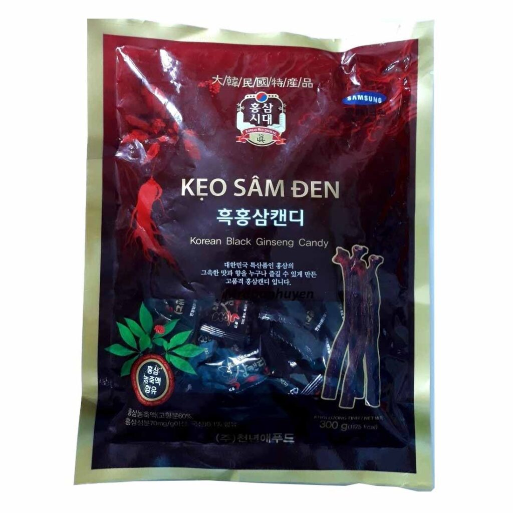 Kẹo Hắc Sâm Hàn Quốc Korean Black Ginseng Candy - XACHTAYNHAT.NET