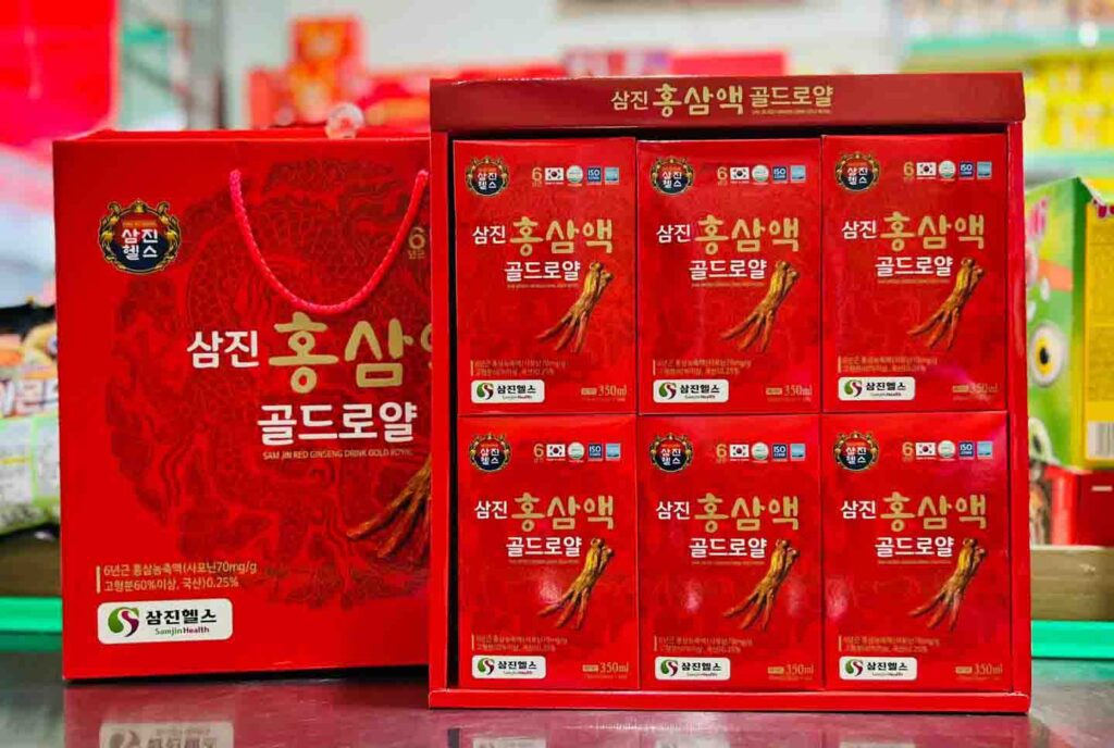 Nước Hồng Sâm Samjin Red Ginseng Drink Gold Royal 30 gói x 70ml ...