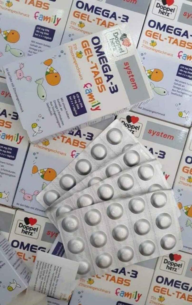 Viên nhai Doppelherz Omega 3 Family Đức chính hãng 60 viên ...