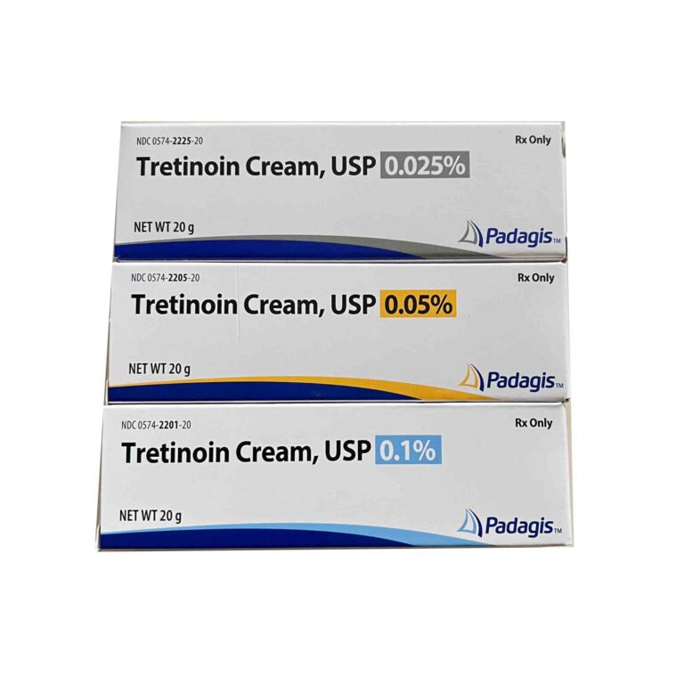 Kem hỗ trợ giảm mụn, sáng da Padagis Tretinoin Cream 20g - XACHTAYNHAT.NET
